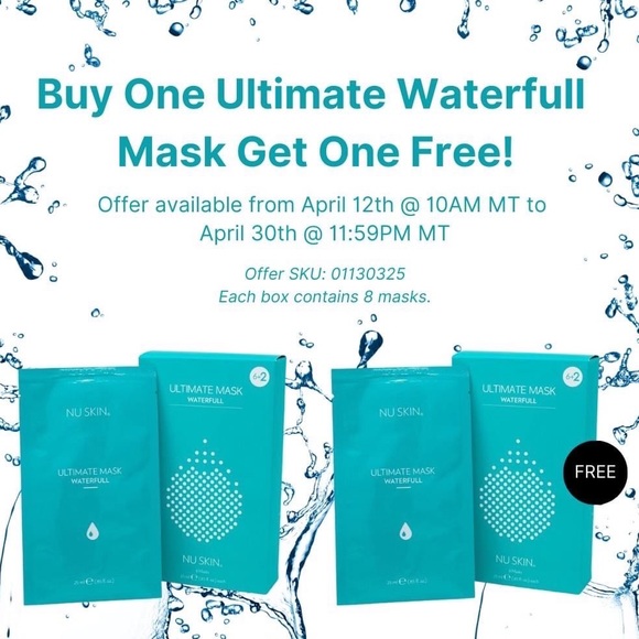 Skincare | Nu Skin Ultimate Waterfull Mask Two Box | Poshmark